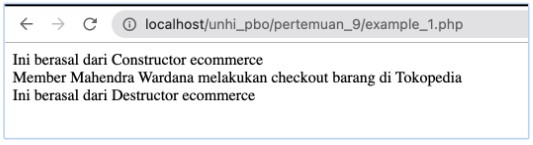 Pertemuan 9 Pengertian Constructor Dan Destructor Pengenalan And Praktikum